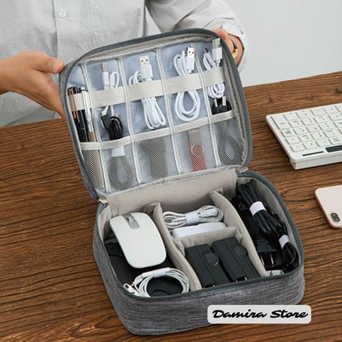 Jual Tas kabel organiser travel pouch multifungsi tas kosmetik ...
