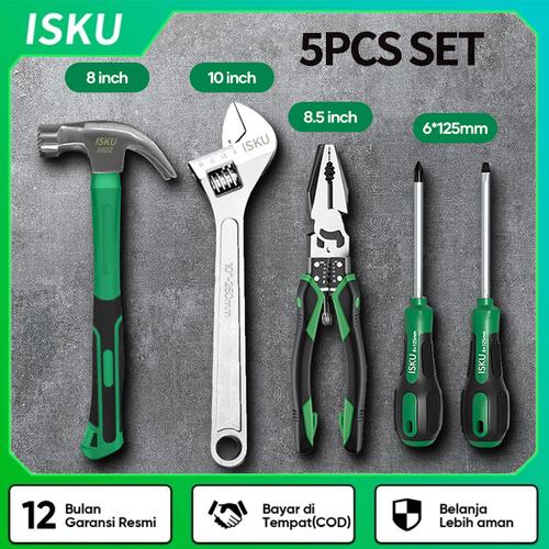 Jual Tool kit Set ISKU Tang Kombinasi 8.5'' Obeng Set Perkakas Baru ...