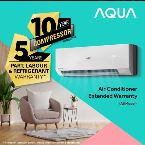 Jual AC AQUA 1/2 PK AQA KCR5AHP/AHP1/AHQ - Kab. Tangerang - AC Murah ...
