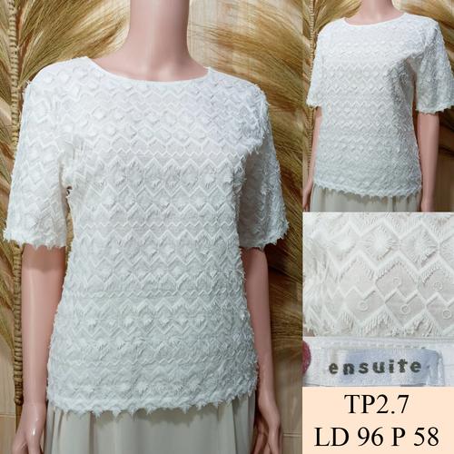 Jual blouse wanita putih baju korean vintage unik gemoy lucu branded ...