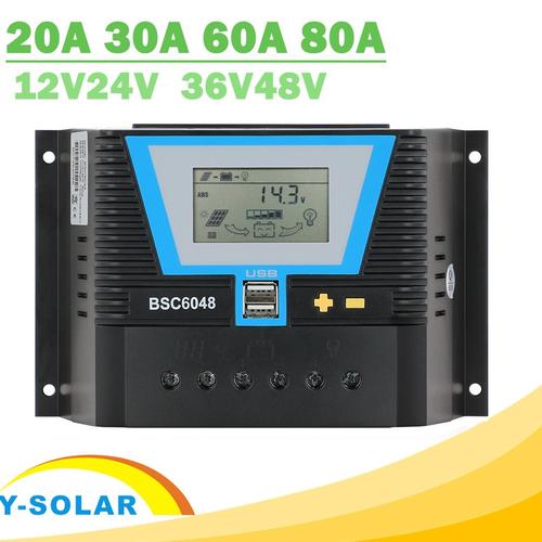 Jual Pwm Solar Panel Regulator 20A 30A 60A 80A Solar System BackLight ...