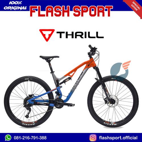 Jual SEPEDA THRILL RICOCHET T120 AL 5.0 27.5X16 BB ORG/BLUE - Kota ...