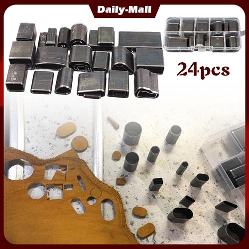Jual 24 Pcs Alat Pembolong Kulit Handmade Diy Bahan Baja Dies Plong ...