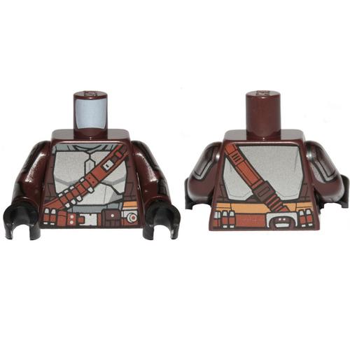 Jual LEGO Torso Star Wars Mandalorian Silver Beskar Armor Plates Din ...