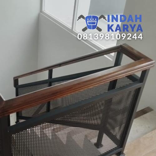 Jual railing balkon pagar plat perforted - handrail besi - Kota Bekasi ...