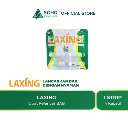 Promo Laxing Obat Pencahar / Sembelit / Konstipasi 1 strip - 4 kapsul - - Soho Global | Tokopedia