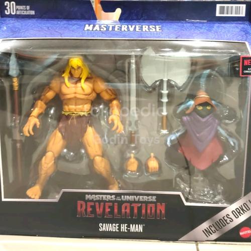 Promo Masters of The Universe Savage He-man and Orko Revelation ...