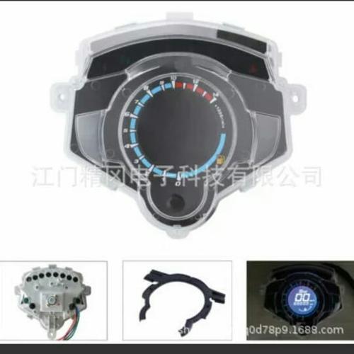 Jual speedometer digital Jupiter MX new black 8 colour backlight ...