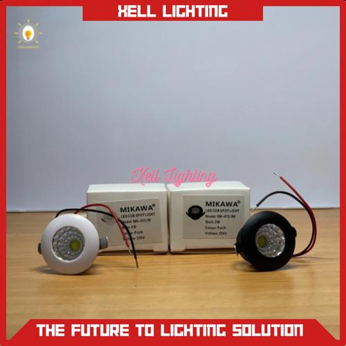 Jual lampu downlight led mini plafon spotlight 2 WATT - BLACK, Putih ...