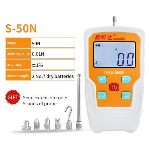 Jual Force Gauge 500 kg / 0.01kg Dynamometer Push Pull Tester Meter ...