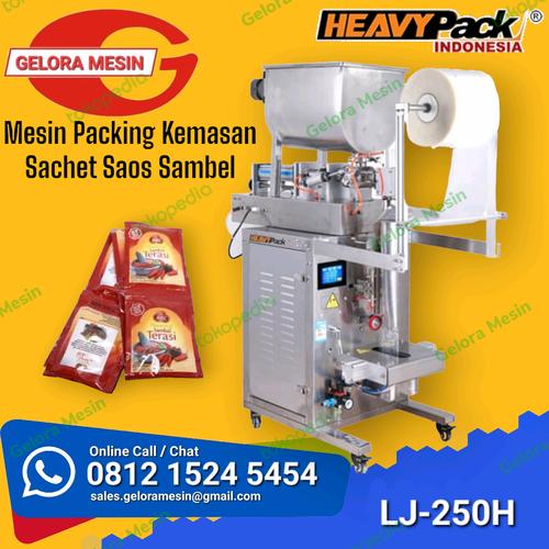 Jual Mesin Packing/Kemasan Sachet Otomatis Saos Sambel LJ-250 HEAVYPACK ...