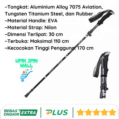 Jual Tongkat Hiking Lipat Praktis Trekking Pole with Safety Lock ...