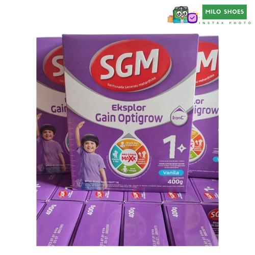 Jual SGM EKSPLOR GAIN OPTIGROW VANILLA 400GR UNTUK ANAK USIA 1-5 TAHUN ...