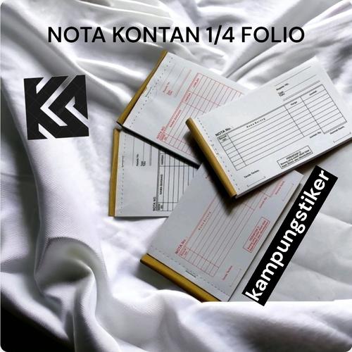 Jual NOTA KONTAN 1 PLY 1/4 FOLIO/ NOTA BON / ISI 50 LEMBAR 1/4 FOLIO ...