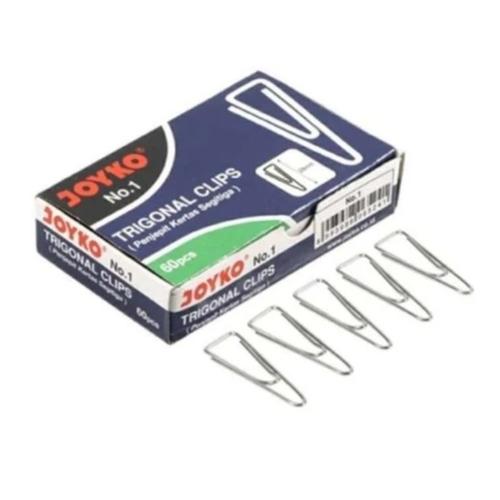 Jual Paper Clip / Klip Trigonal No.1 Joyko / Klip Penjepit Kertas File ...