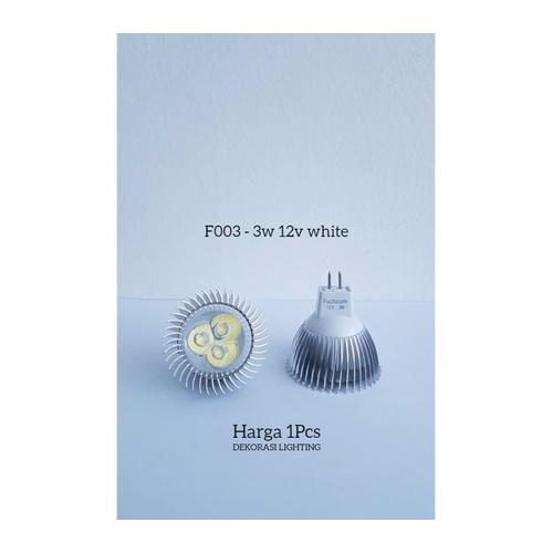Jual f003 Lampu bohlam halogen led cup 3w 220v e27 mr16 spotlight ...