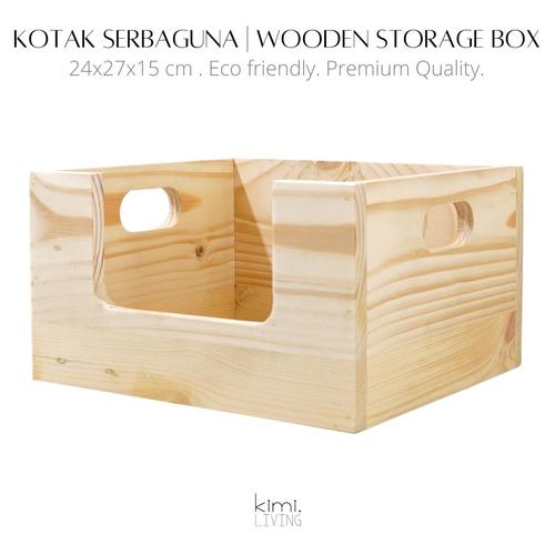Jual KIMI LIVING - BIG WOODEN STORAGE BOX dengan HANDLE / Kotak ...