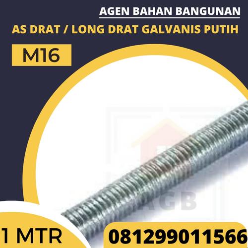 Jual Asdrat Galvanis Putih M16/ Long Drat As Drat Galvanis Putih 16mm ...