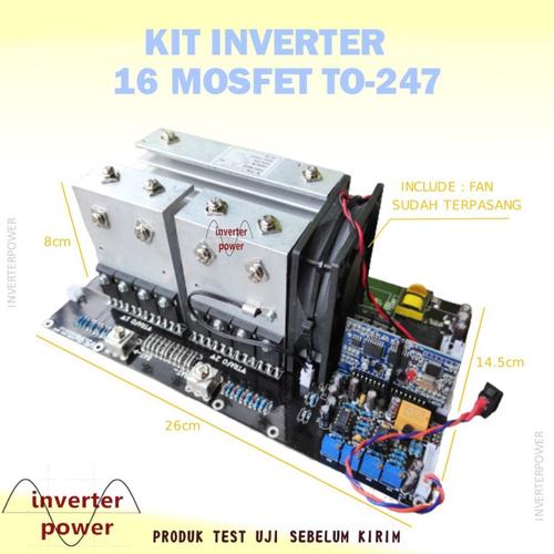 Jual Pure Sine Wave Inverter Board EGS002 Modul LF 16 fet besar to247 ...