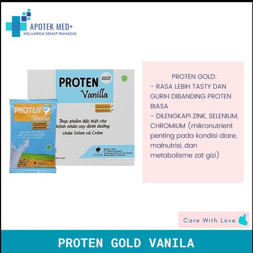 Jual Proten Gold Box Aneka Rasa Coklat Vanila Green Tea Protein Nabati ...