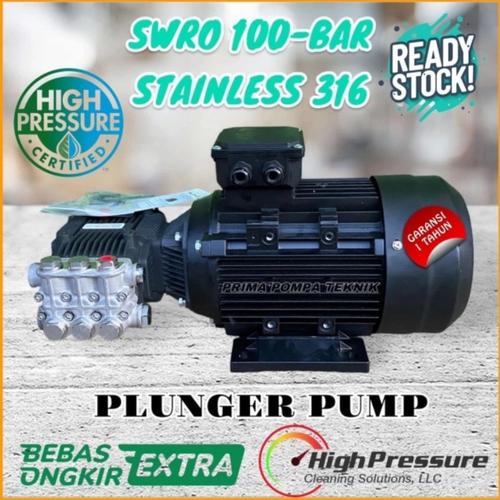 Jual Pompa Dorong Membran Swro 30 LPM 100 Bar 5.5kw 7.5HP Sea Water ...