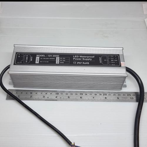 Jual Travo Adaptor Waterproof Electronic Led Driver 12V 200W 200 Watt ...