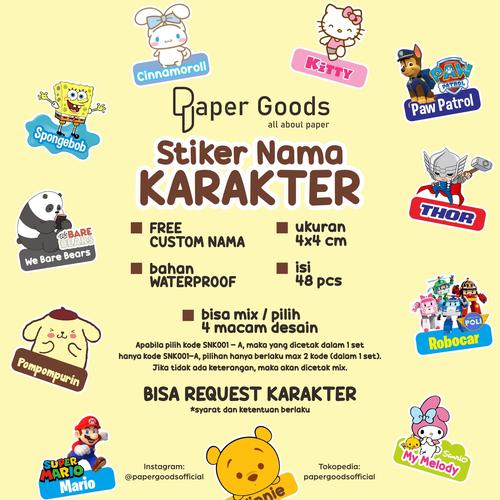 Jual stiker nama waterproof anak - SNK012 - Kota Surabaya ...