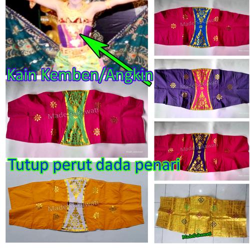 Jual Kain Angkin Kemben Prada metris Tutup perut Tari adat Bali - Ungu ...