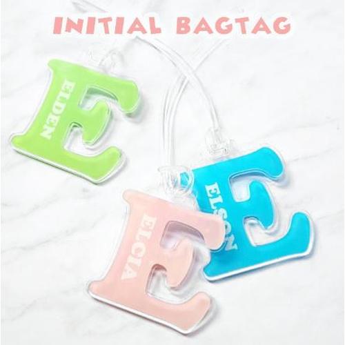 Jual Bagtag Initial Name Alphabet Luggage Tag Gantungan Tas anak ...