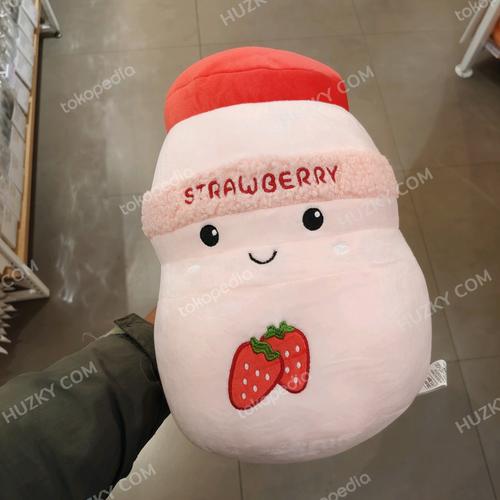 Jual MINISO Boneka Beverage Series - Strawberry Milk Shake (uk. 30cm ...