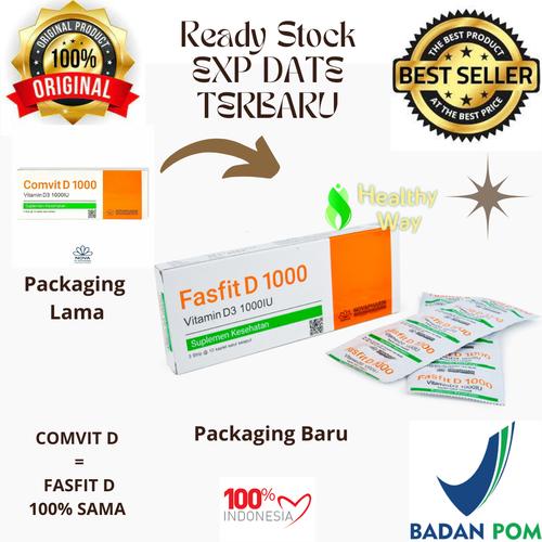 Jual Comvit D3 1000 IU 1 box 30 Tablet (setara Prove D3) ORI BPOM ...