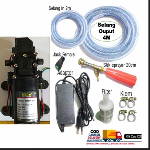 Jual SAKAI POMPA MOLLAR AIR DC 12V PAKET LENGKAP - CUCI STEAM MOTOR AC ...