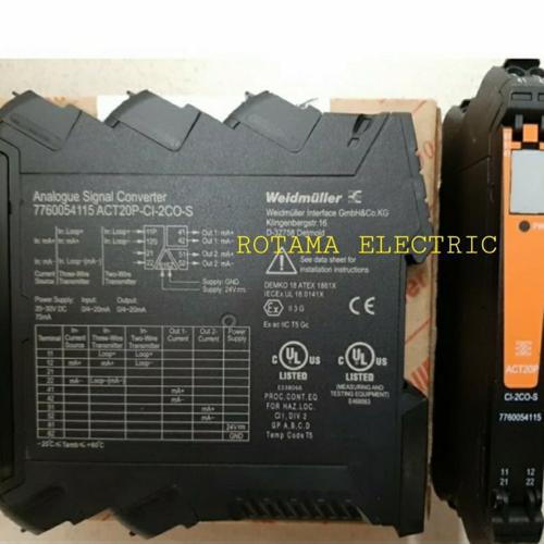 Jual ACT20P-CI-2CO-S ANALOG SIGNAL SPLITTER CONVERTER WEIDMULLER ACT ...