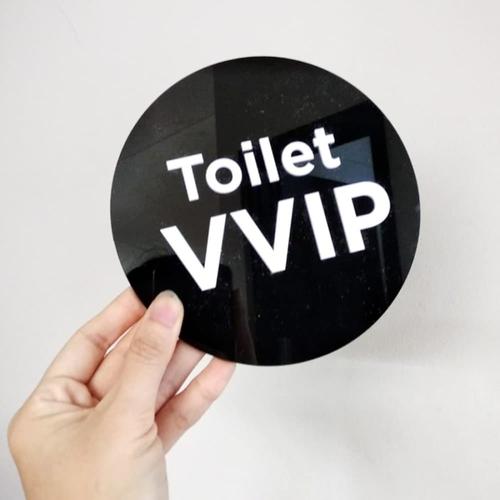Jual Toilet VVIP Sign / Tanda Toilet acrylic / Papan Tanda huruf timbul ...