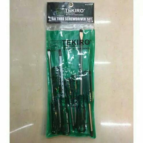 Jual Tekiro OBENG KETOK TEMBUS SET 7 PCS TEKIRO GO THRU SCREWDRIVER 7 ...