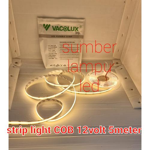 Jual strip light cob vacolux 12v 5meter - ceiling plafon strip COB 5m ...