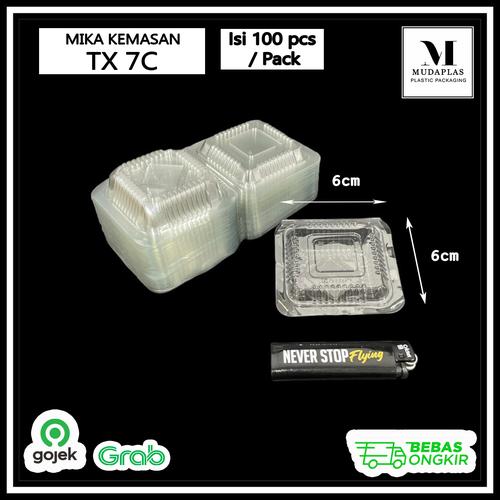 Jual Mika Kue Kecil TX 7C isi 100 pcs Mika Plastik Makanan Kue Pasar ...
