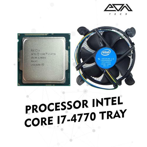Jual Intel Core i7 4770 Processor Tray + Fan (socket LGA 1150 | H81 ...
