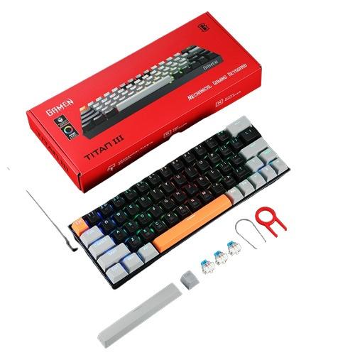 Jual GAMEN Titan III Mechanical Switch Blue Gaming Keyboard Wired RGB ...