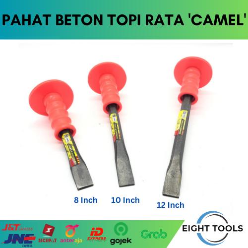 Jual Pahat Beton Rata CAMEL 8" 10" 12" Inch Gagang Bulat Gepeng Pipih ...