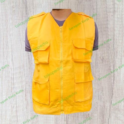 Jual Wearpack Rompi Premium polos katelpak Proyek lapangan rompi kuning ...
