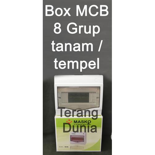 Jual Masko Box MCB 8 Grup Box MCB 8 Grup Tanam Box MCB 8 Grup Tempel OB ...