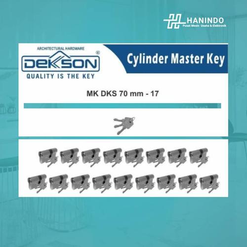 Jual Master Key 17 Cylinder Dekkson DC DL 70mm Cylinder Master Key ...