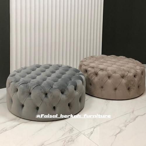 Jual Bangku sofa bulat minimalis modern kancing,sofa bench bulat ...