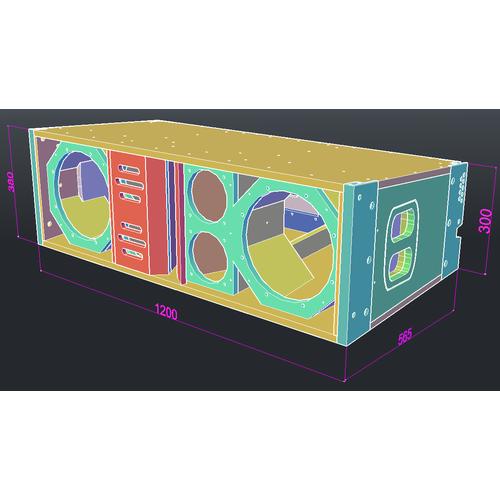 Jual Potongan Papan Triplek Box Line Array VT120 - 3 way - Kab. Bantul ...