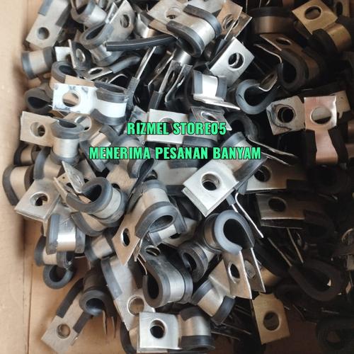 Jual Klem dinding pipa stainless ( 4" ) with rubber - Jakarta Pusat ...