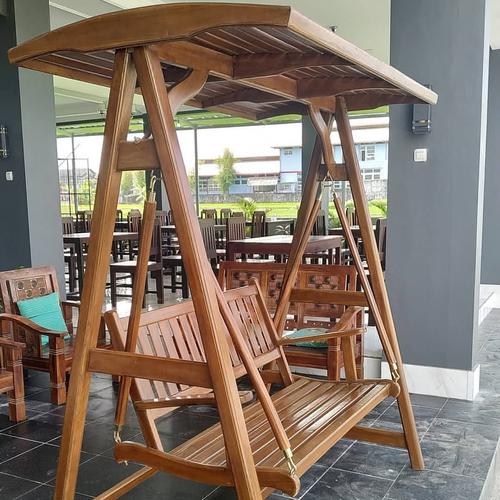 Jual Kursi Bandulan Ayunan Kayu Jati Outdoor / Taman - Carftic - Kab ...