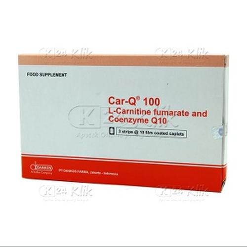 Jual Car-Q 100mg Kaplet (per Strip) - Jakarta Utara - K24Klik | Tokopedia