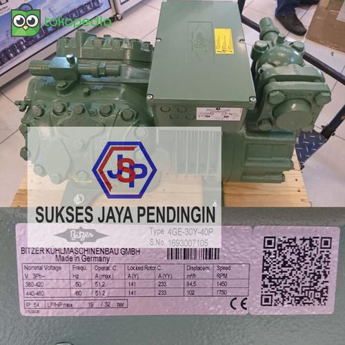 Jual Compressor Bitzer Germany Semihermetic 4GE-30Y-40P - Jakarta Barat ...
