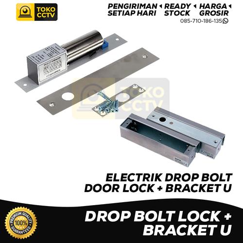 Jual Access Control Drop Bolt + Bracket U/Drop Bolt Access Control Door ...